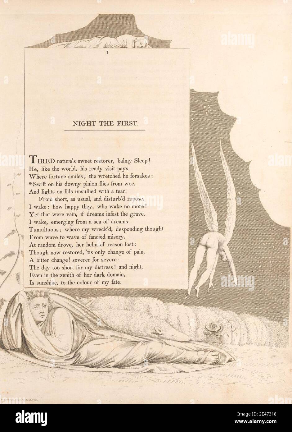 William Blake, 1757–1827, British, Plate 2 (page 1): 'Swift on his ...