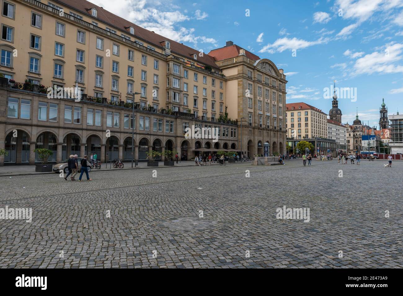 Building at the Altmarkt in Dresden Stock Photo - Alamy