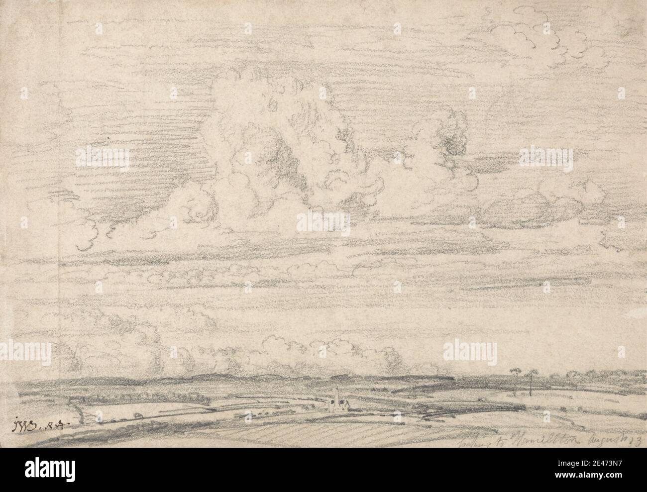 James Ward, 1769–1859, British, A View near Hamilton, undated. Graphite ...