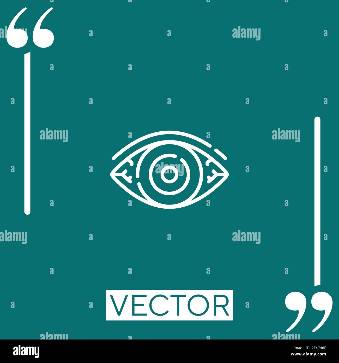 red eyes vector icon Linear icon. Editable stroke line Stock Vector ...
