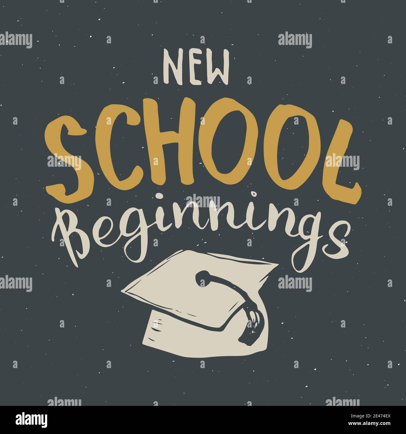 Back to School Calligraphic Lettering. Calligraphy Lettering with ...