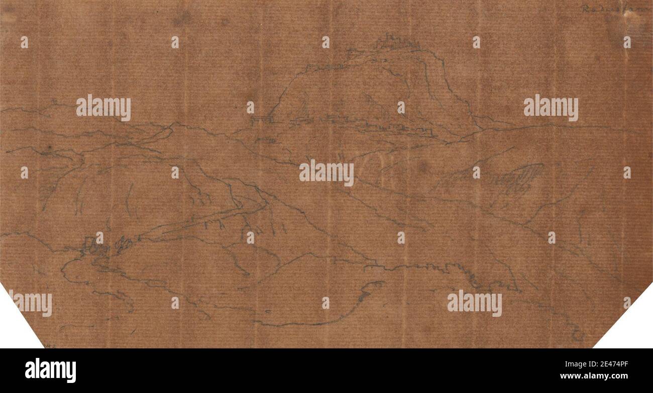 John Robert Cozens, 1752–1797, British, Radicofani, undated. Graphite ...