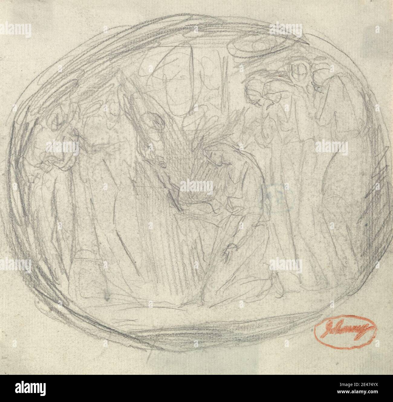 George Romney, 1734–1802, British, Execution of Mary Stuart, undated ...