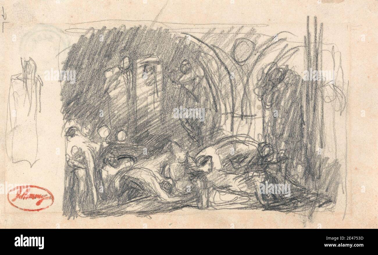 George Romney, 1734–1802, British, Prison Scene, undated. Graphite on ...