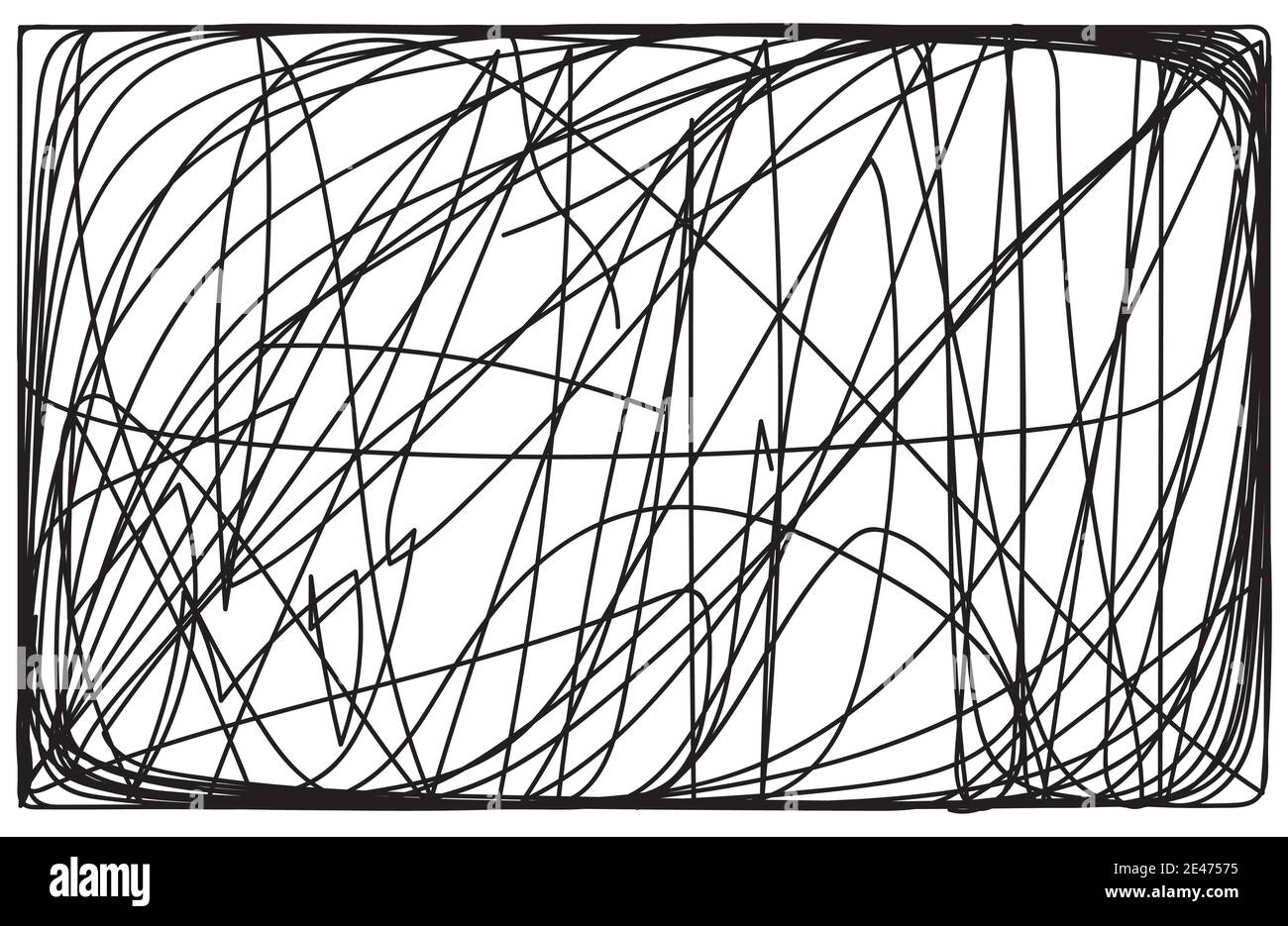 Abstract monochrome background, freehand scribble vector illustration ...