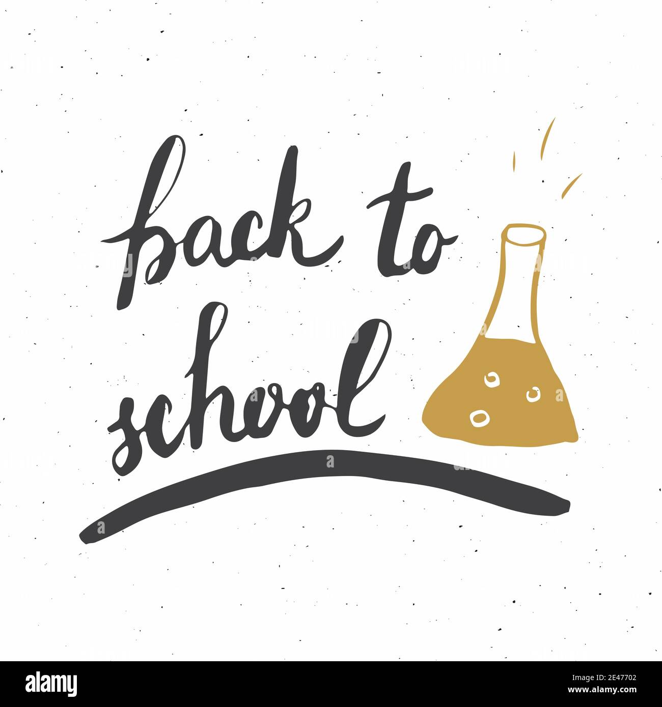 Back to School Calligraphic Lettering. Calligraphy Lettering with ...