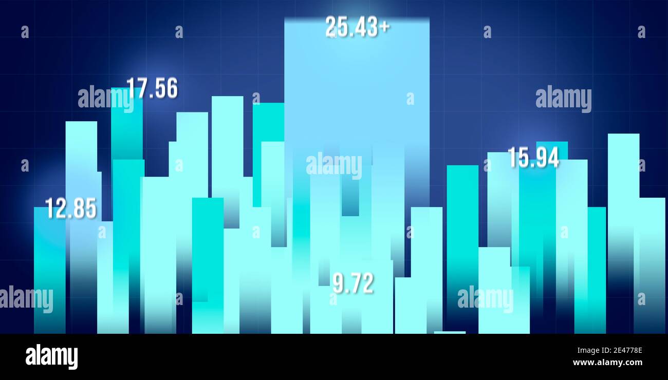 Rising financial chart on a black surface - finance Stock Photo - Alamy