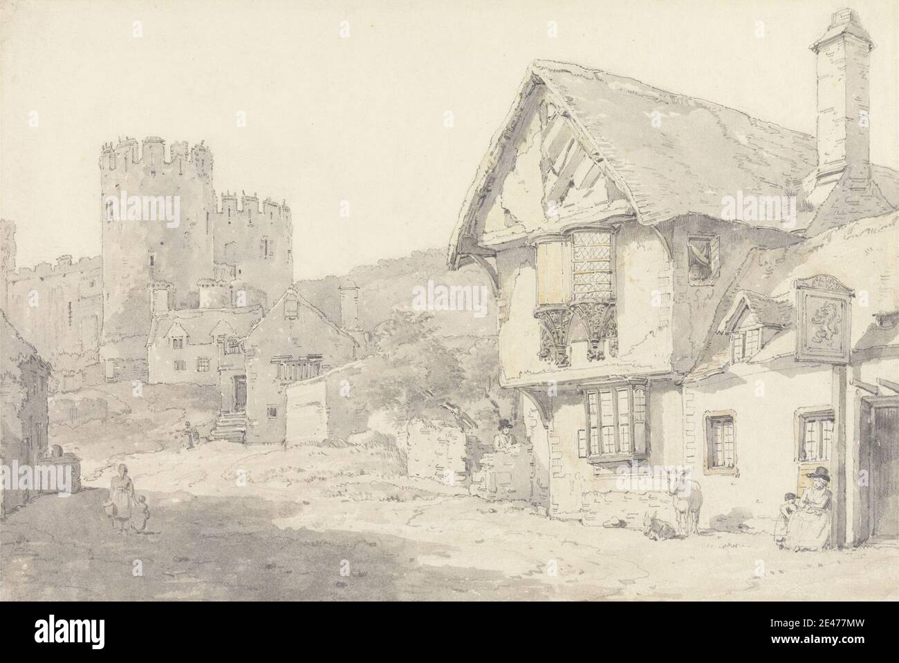 William Alexander, 1767–1816, British, Conway, North Wales: The Castle ...