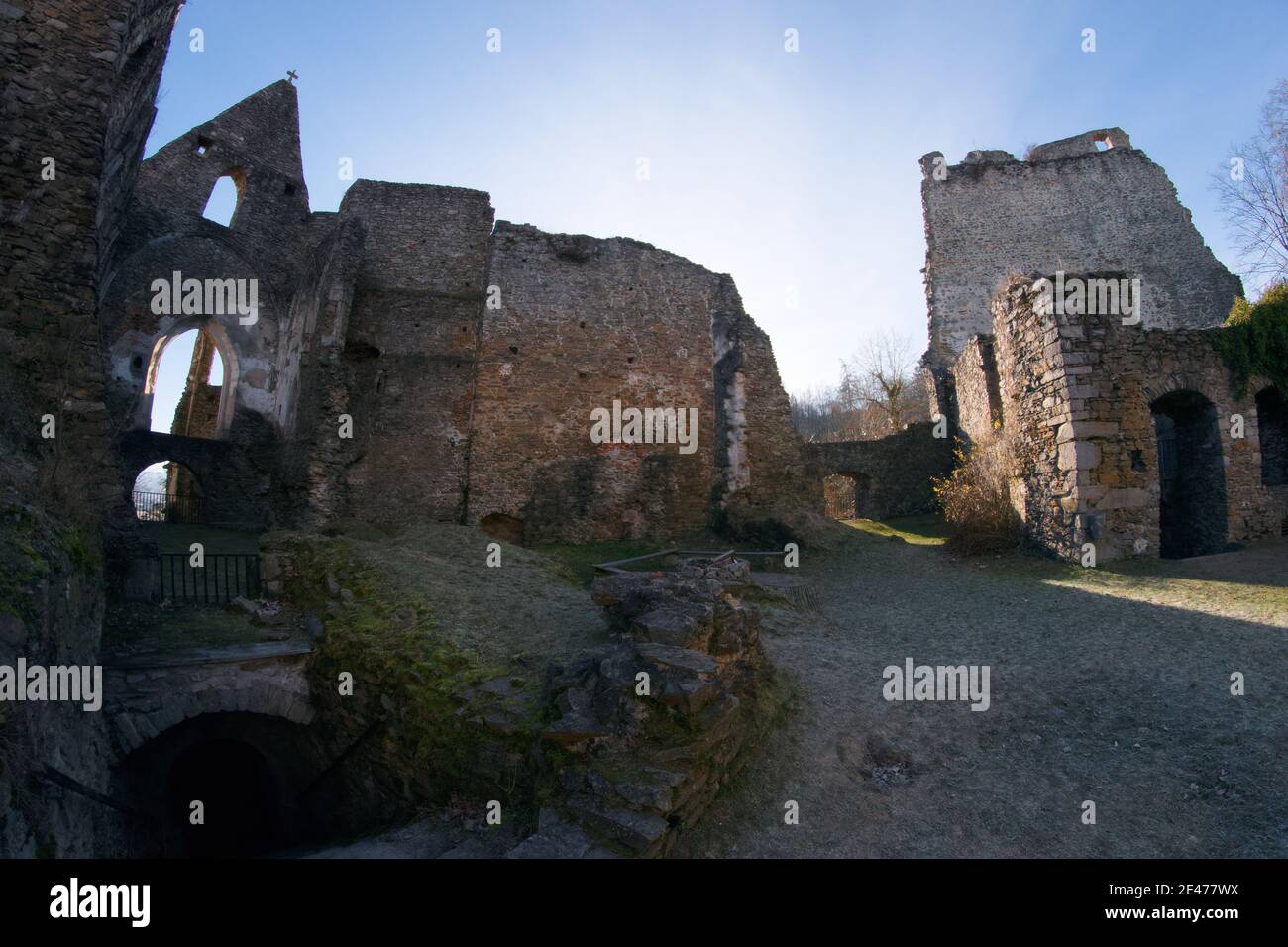Schaunberg castle ruins in the municipality of Hartkirchen in Upper ...
