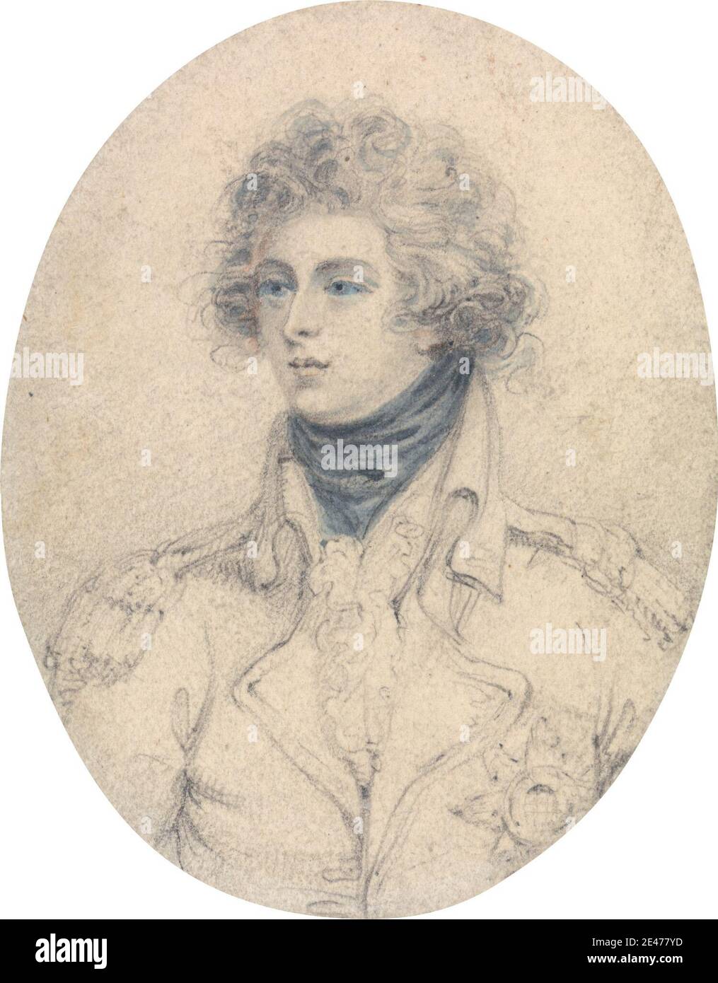 imitator of Richard Cosway, 1742–1821, British, Study for a Miniature ...