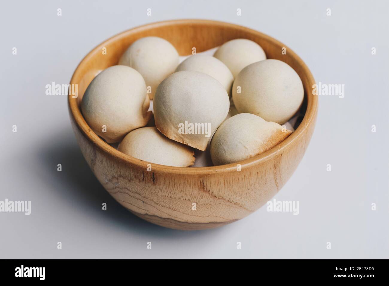 Mini Nopia or Mino. Indonesian cookies with brown sugar. Traditional ...