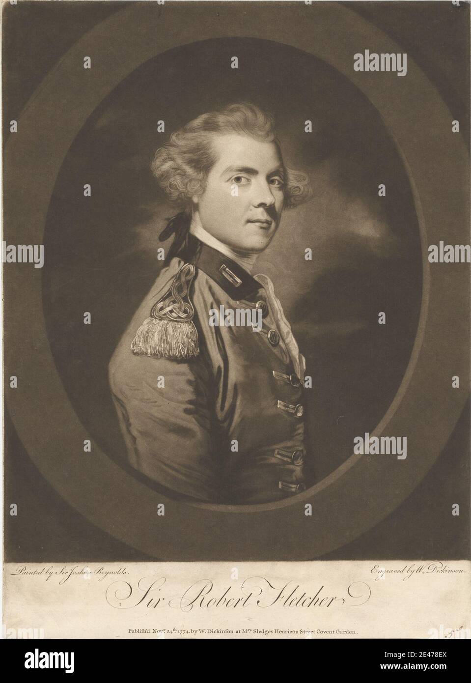 William Dickinson, 1746–1823, British, Sir Robert Fletcher, 1774 ...