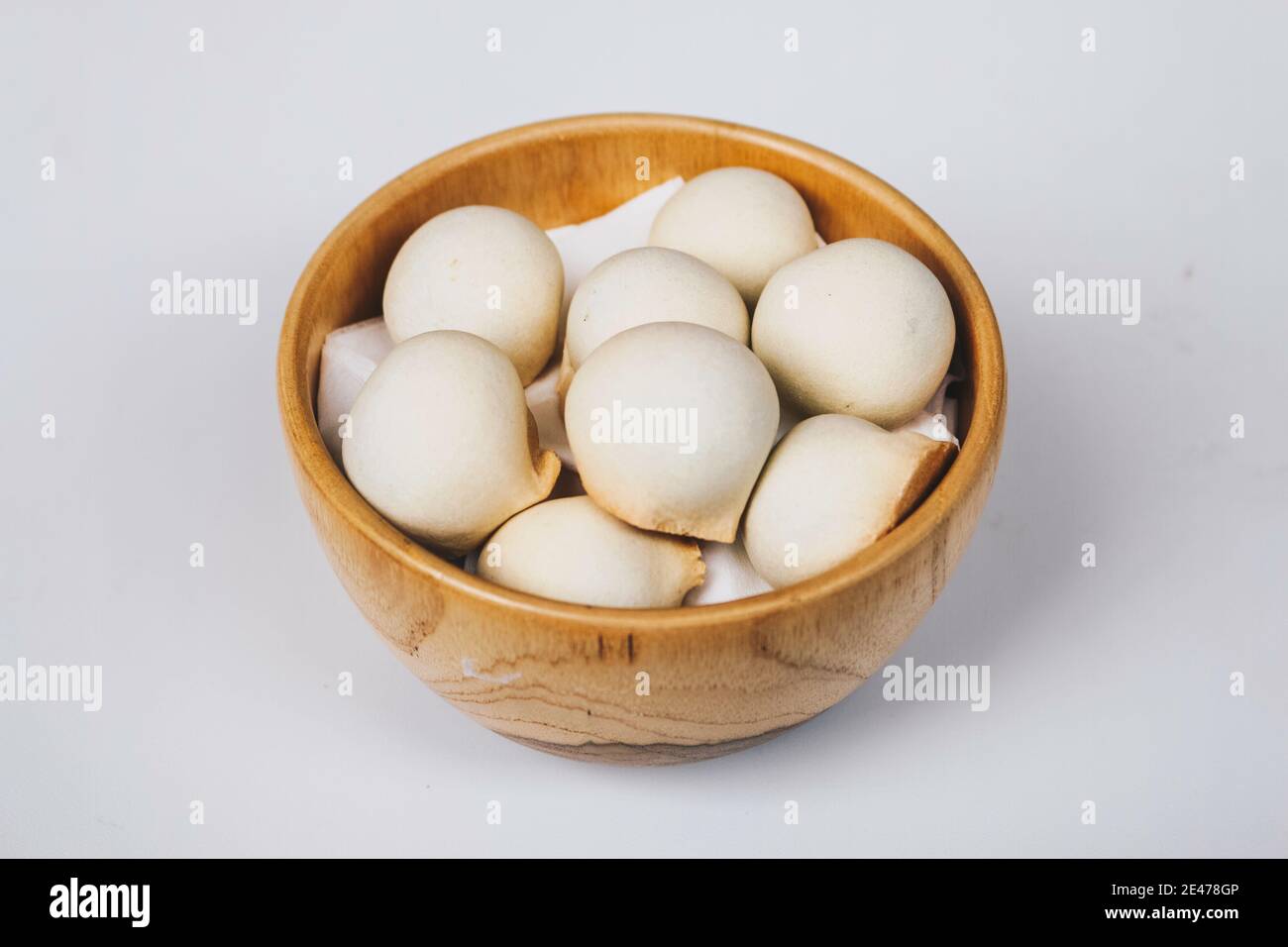 Mini Nopia or Mino. Indonesian cookies with brown sugar. Traditional ...