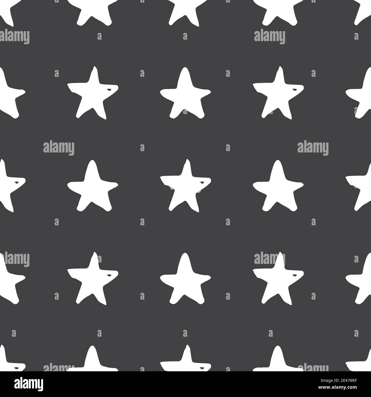 Star seamless pattern, Hand drawn sketched doodle stars, vector ...