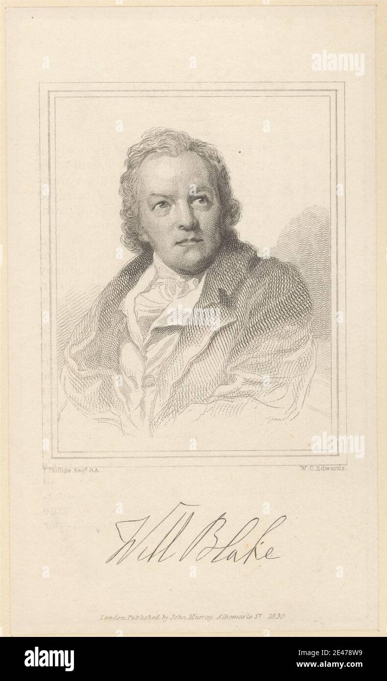 William Camden Edwards, 1777–1855, British, William Blake, 1830. Line ...