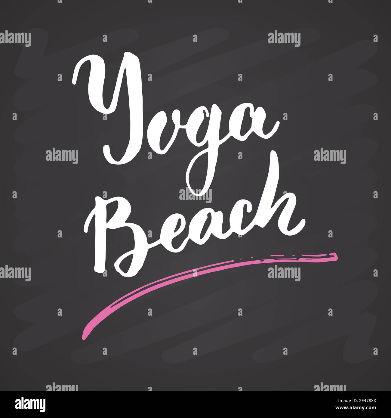 Yoga Hand Drawn labels Set. Calligraphic Letterings with sketch doodle ...