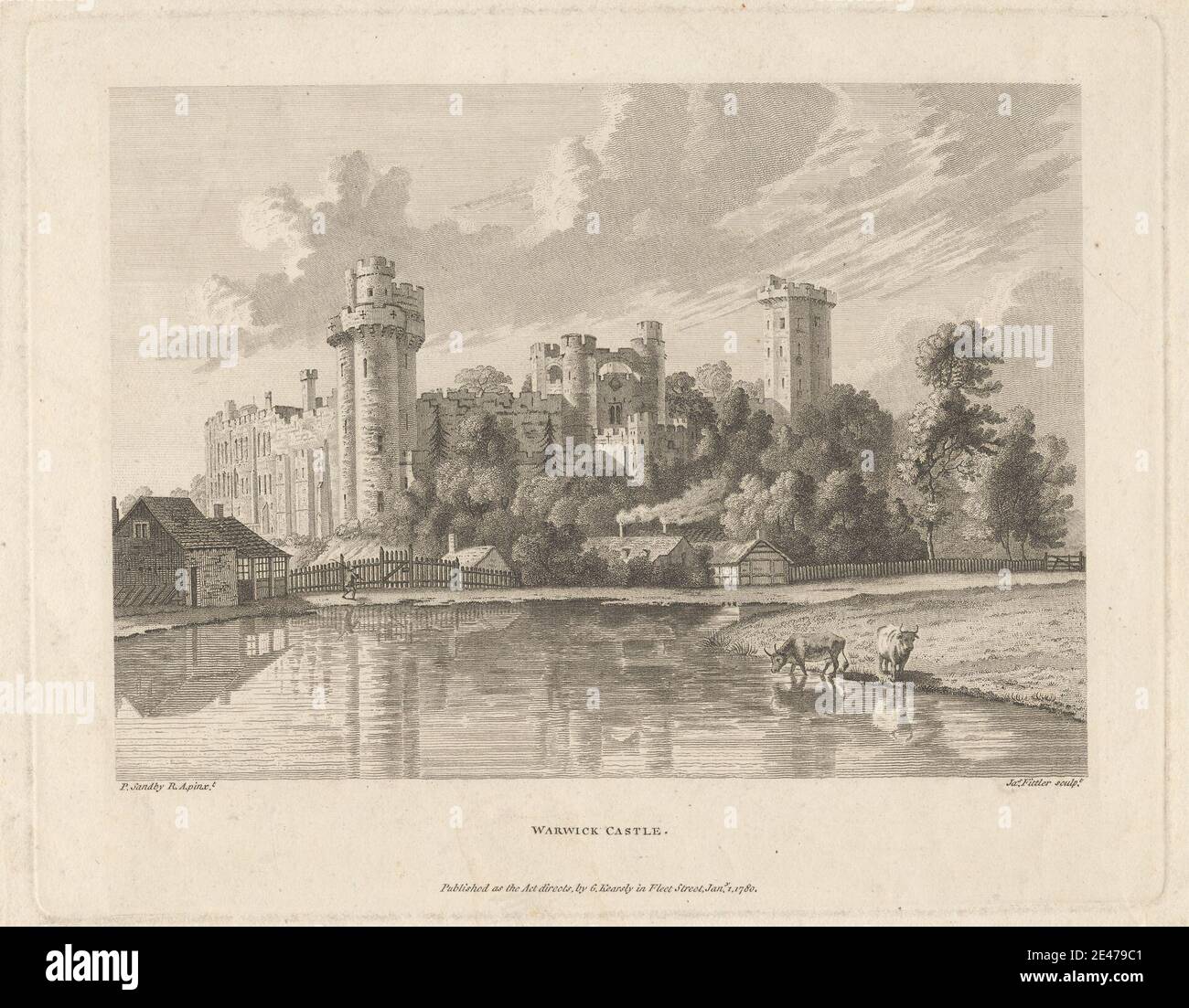 Print made by James Fittler, 1758–1835, British, Warwick Castle, 1780 ...