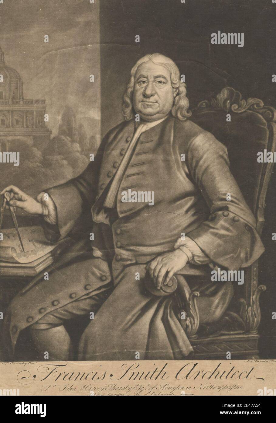 Alexander van Haecken, 1701–1758, Flemish, Francis Smith, Architect, ca ...