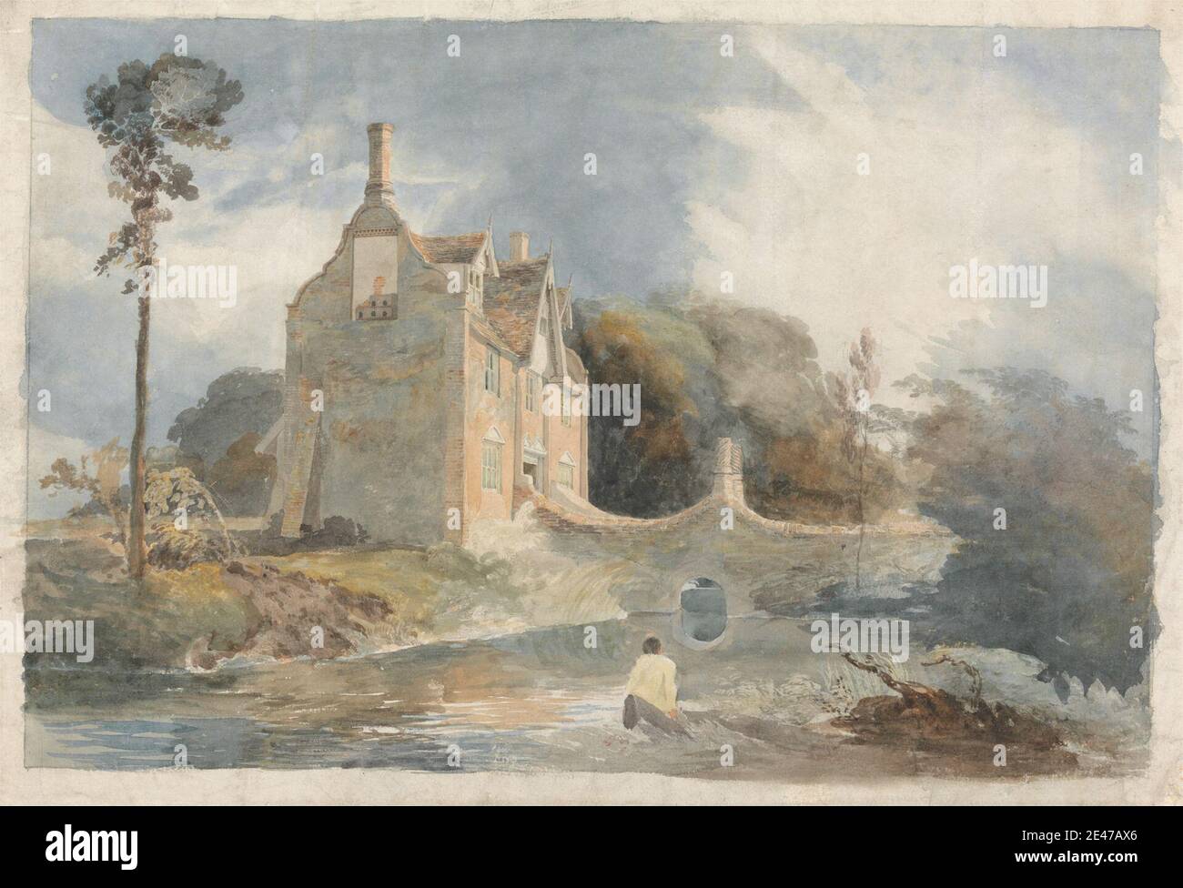 Cornelius Varley, 1781–1873, British, A Moated House, undated ...