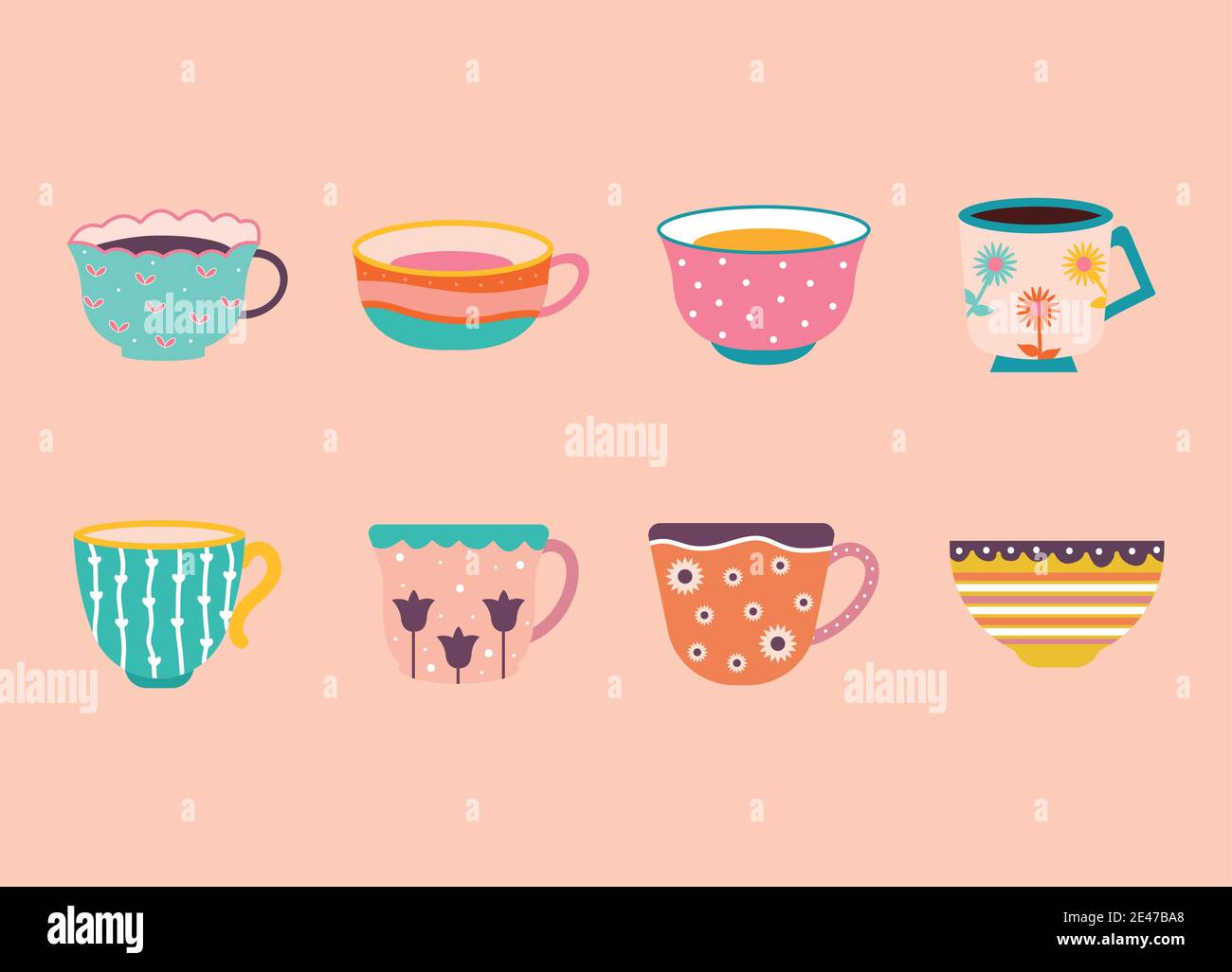 English tableware Stock Vector Images - Alamy