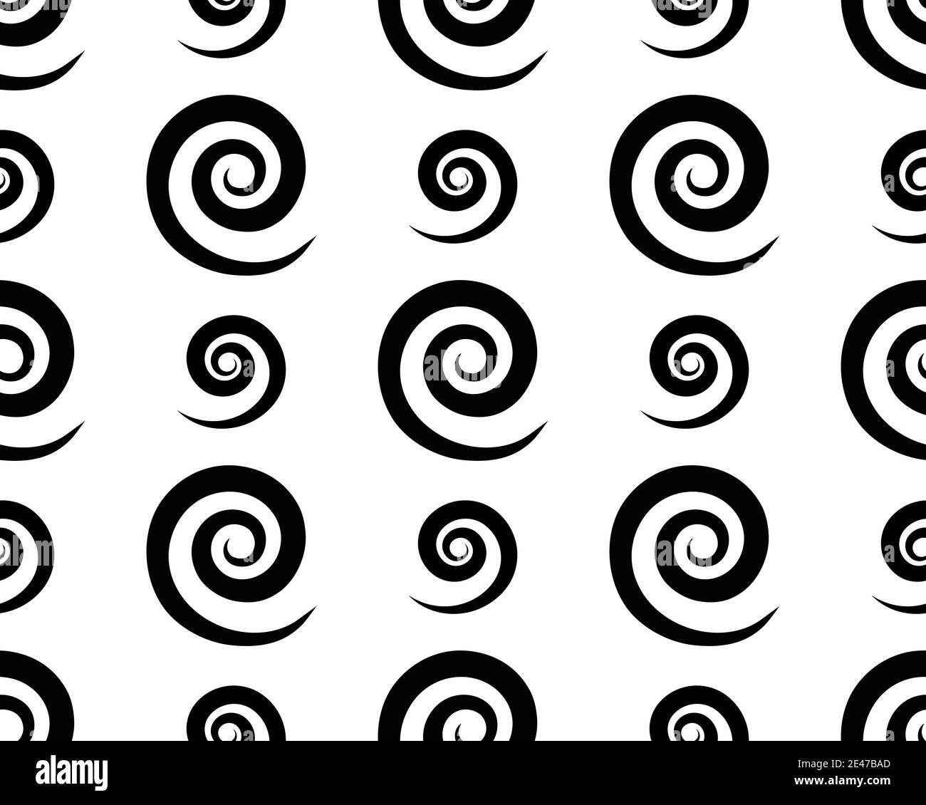 Simple Black Swirl Design