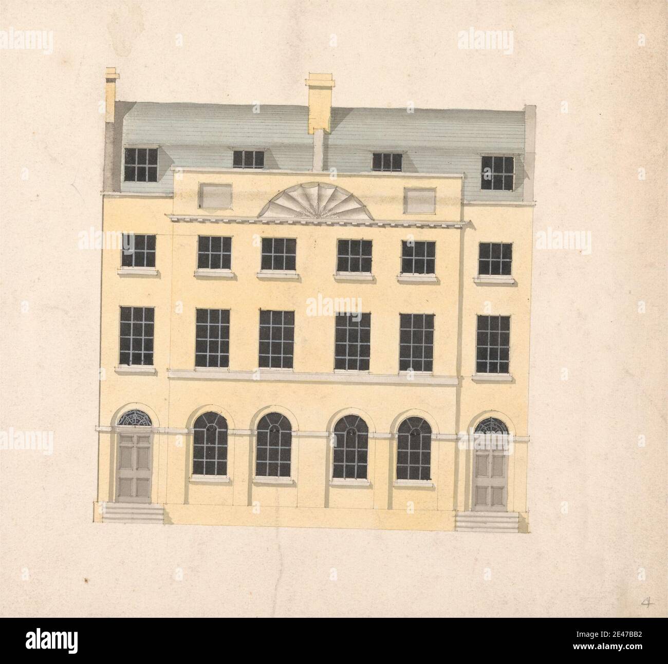 Michael Searles, 1750–1813, British, Design for a London Townhouse ...