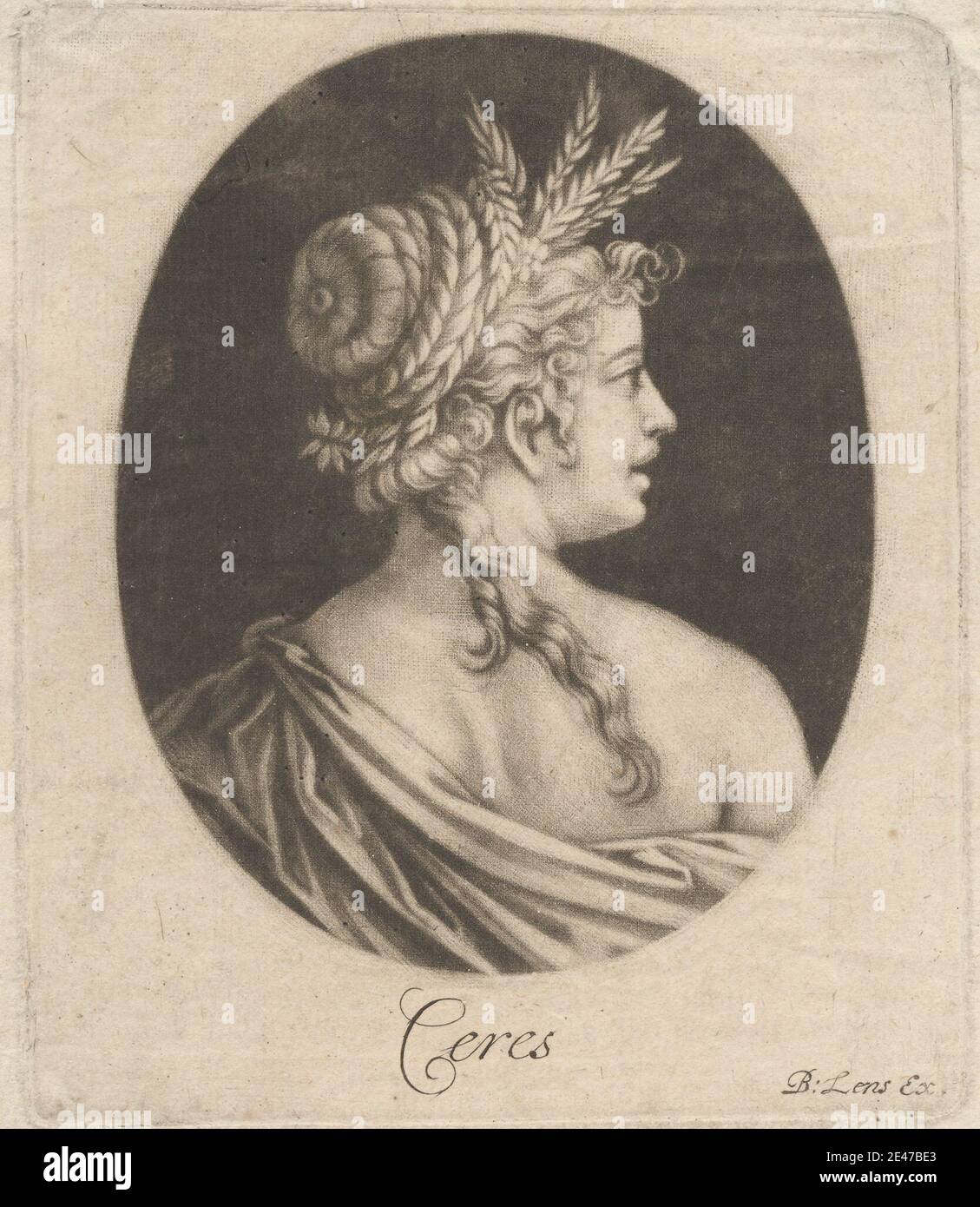 Print made by Bernard Lens, 1659–1725, British, Ceres, undated ...