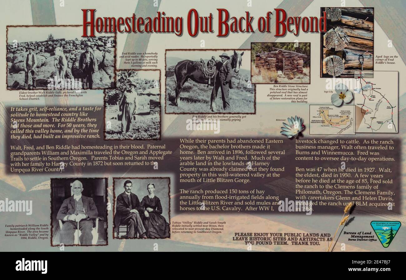 The Riddle Brothers Ranch on Steens Mountain is preserved as an early ...