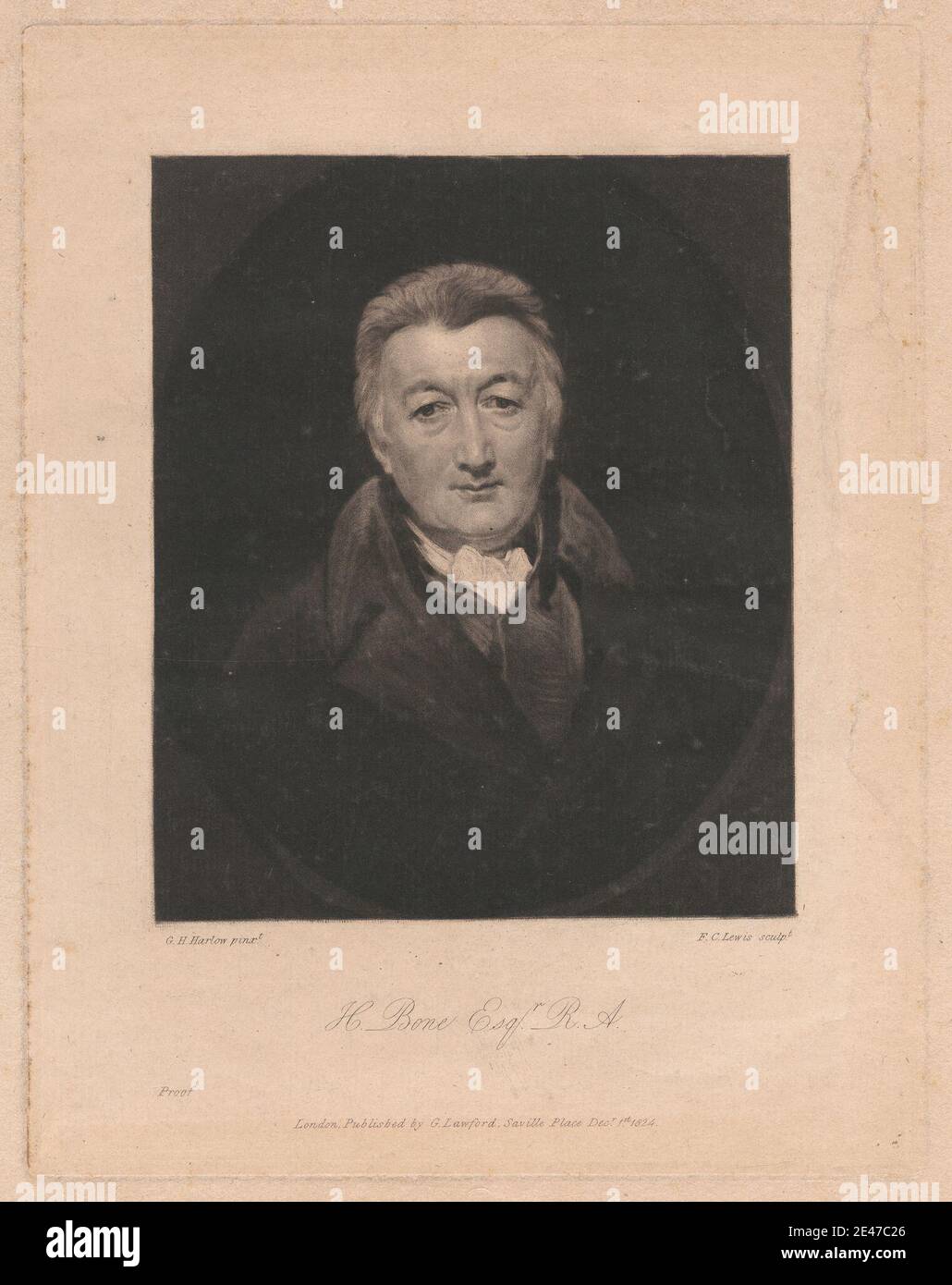 Frederick Christian Lewis the Elder, 1779–1856, British, H. Bone, Esqr ...