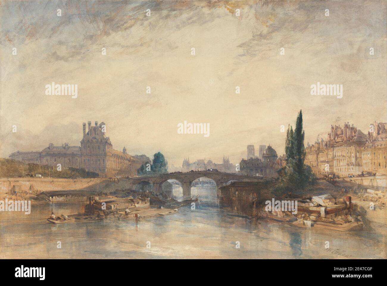 William Callow, 1812–1908, British, active in France, View of the Pont ...