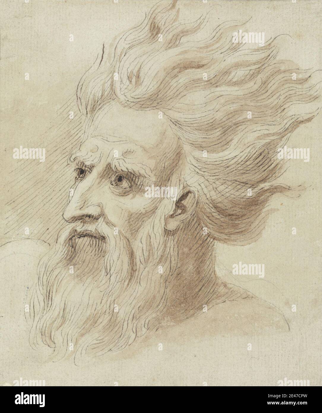 Samuel De Wilde, 1748–1832, British, Head of a Man with a Beard and ...