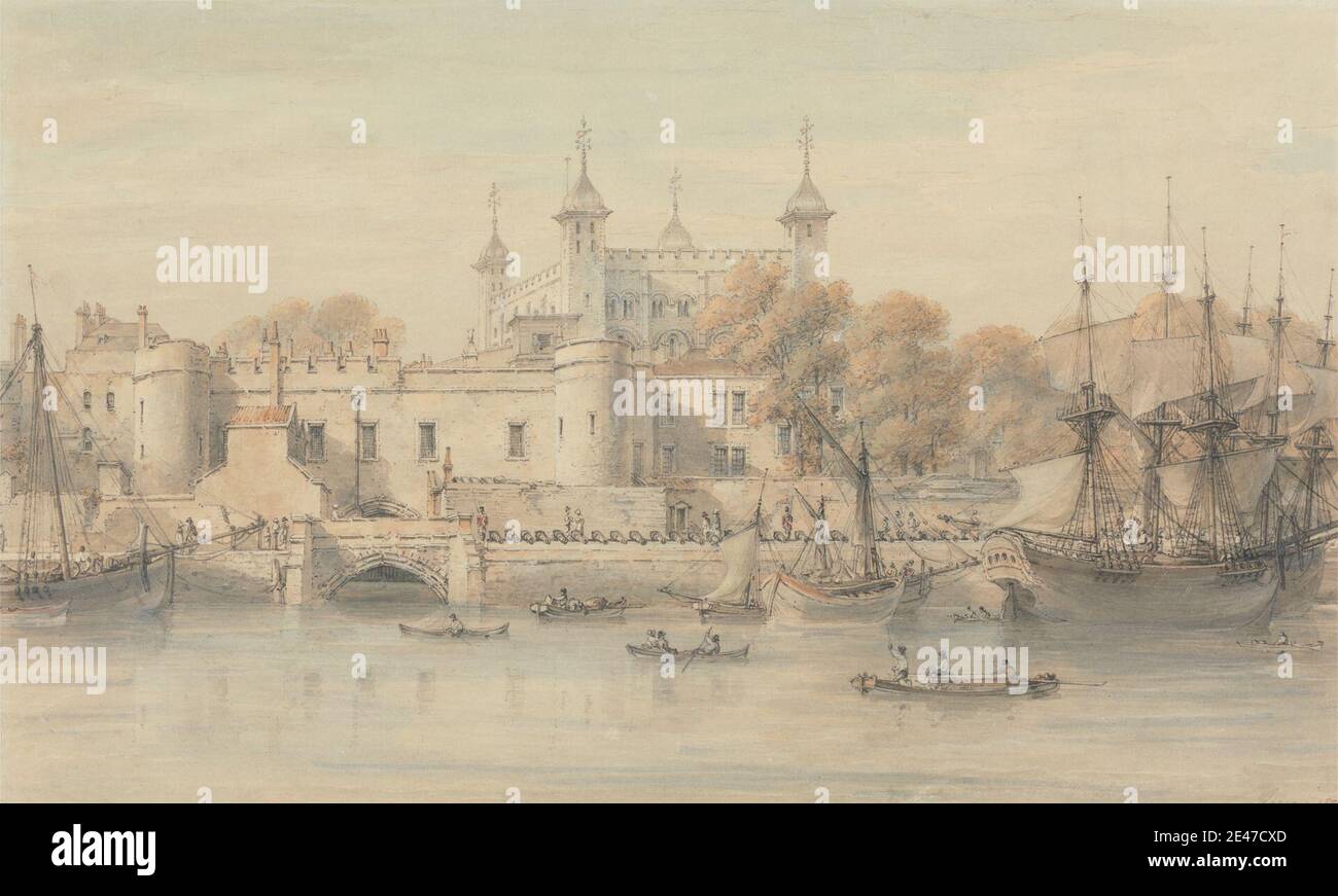 Thomas Hearne, 1744–1817, British, The Tower of London, 1801 ...