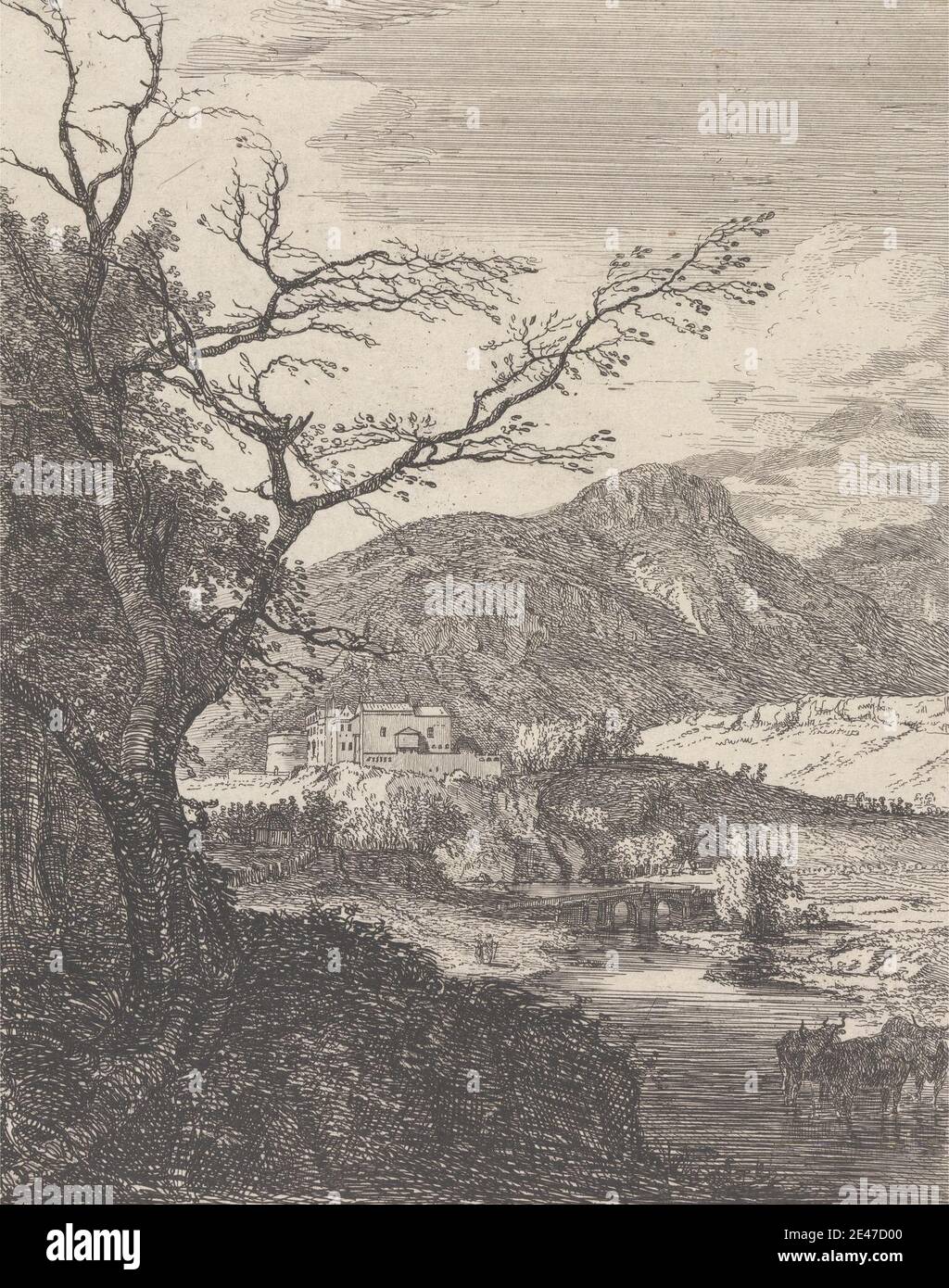 Paul Sandby RA, 1731–1809, British, Capriccio with Edinburgh Castle and ...