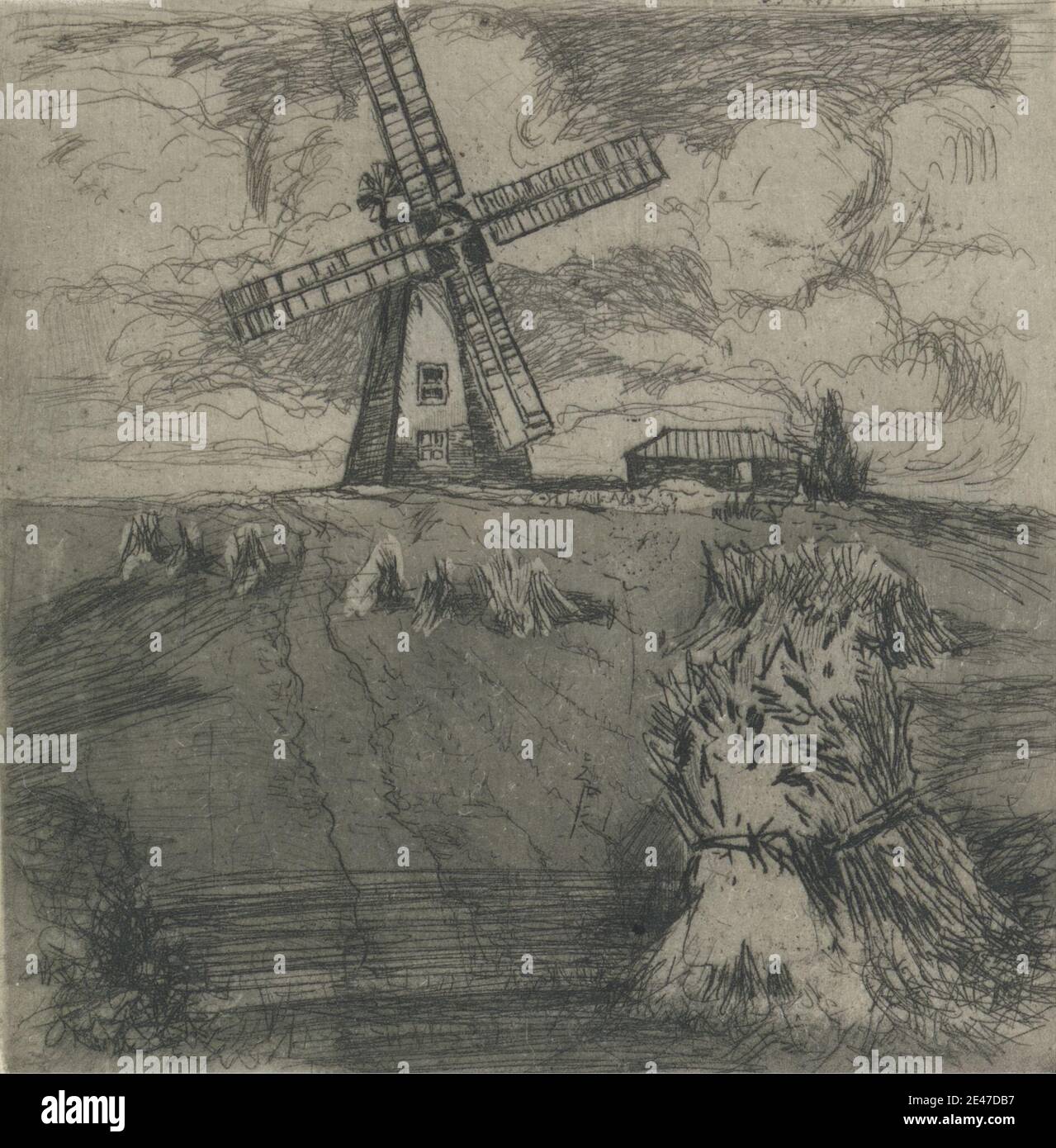 Edgar M. Wilson, 1861–1918, Sarre Mill, undated. Etching on wove paper ...