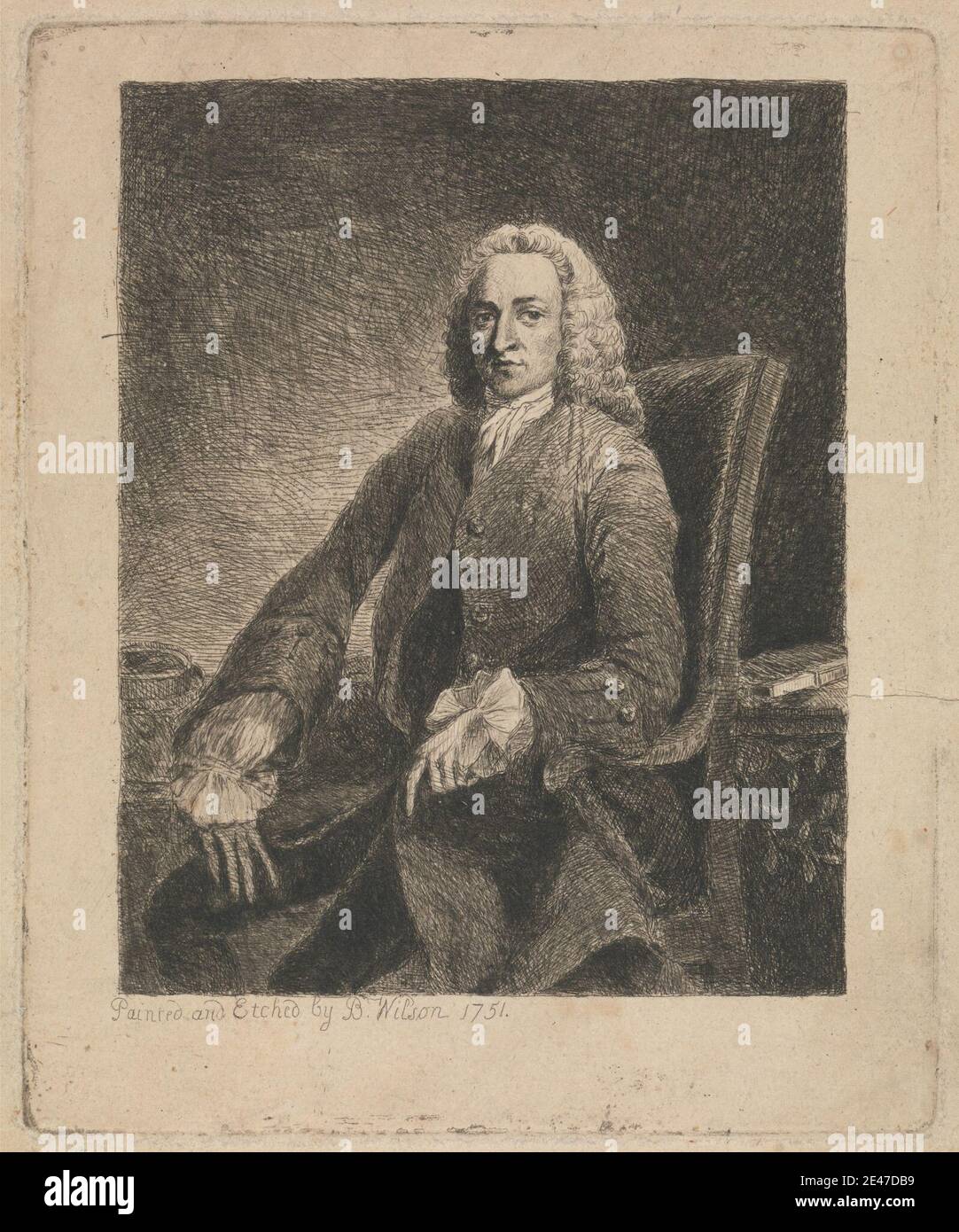 Benjamin Wilson, 1721–1788, British, Portrait of a Man, 1751. science ...