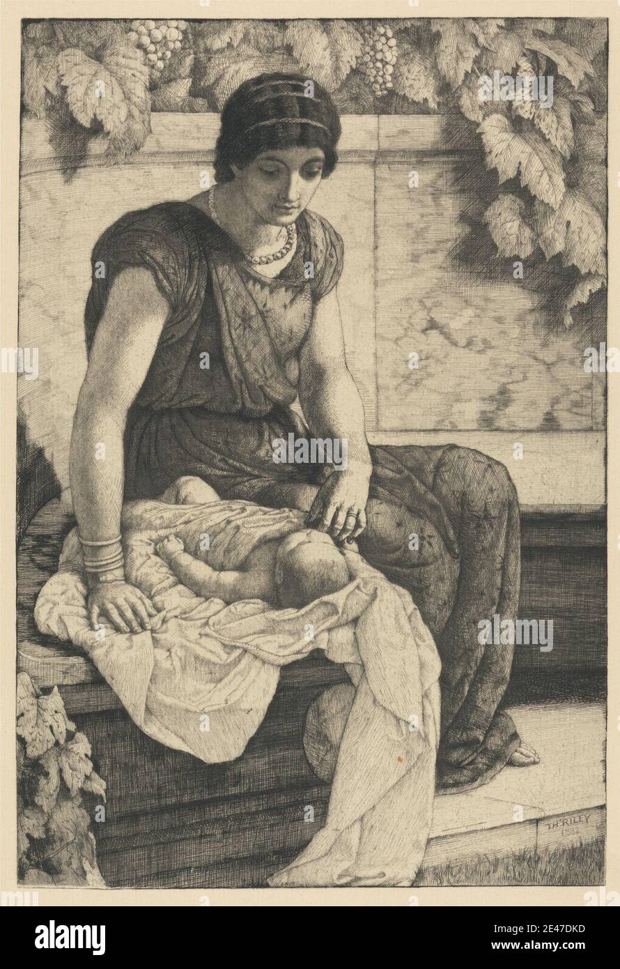 Thomas Riley, active 1880–1892, British, The First Born, 1882. Etching ...