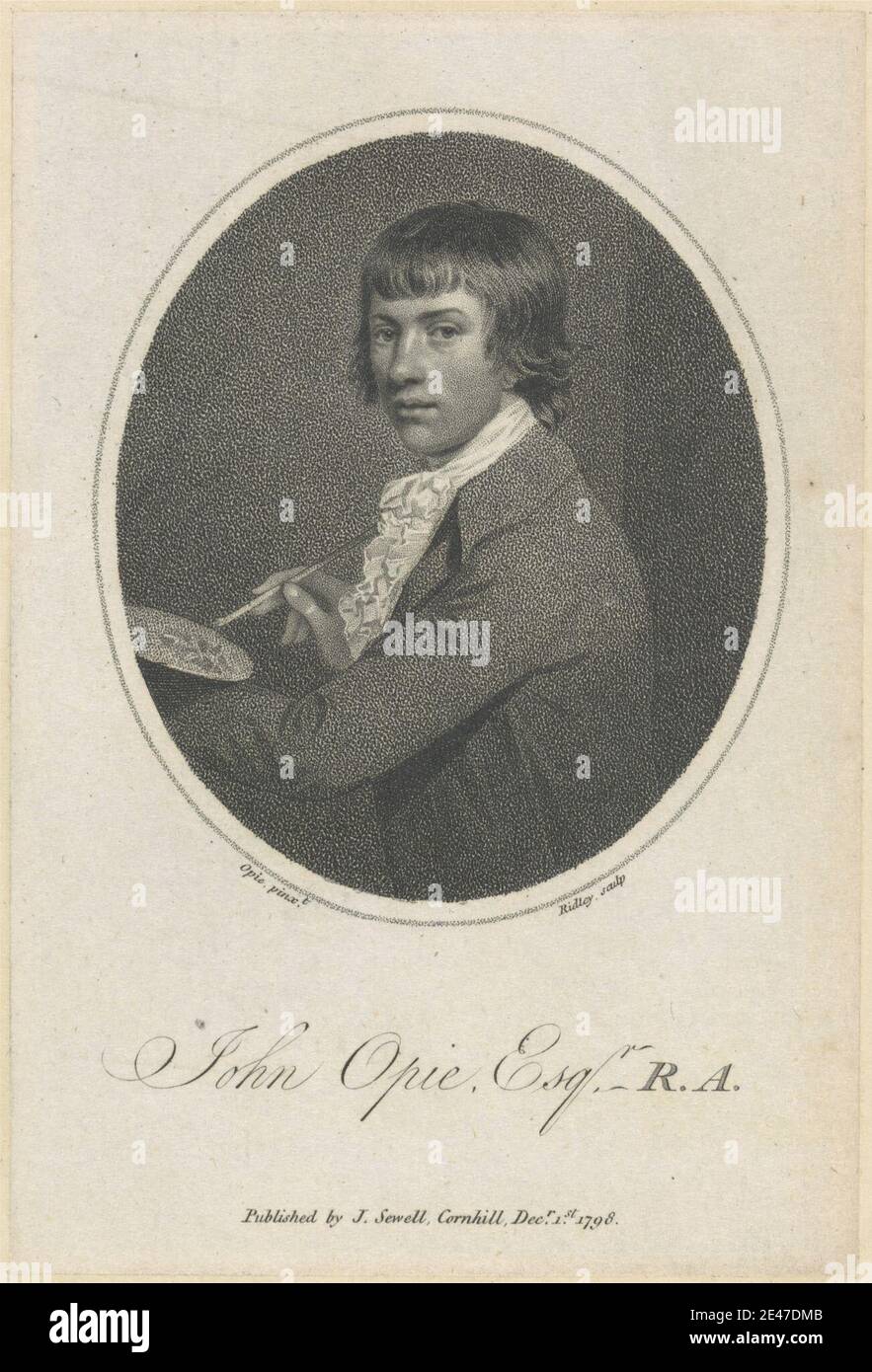 Print made by William Ridley, 1764–1838, British, John Opie, Esqr., R ...