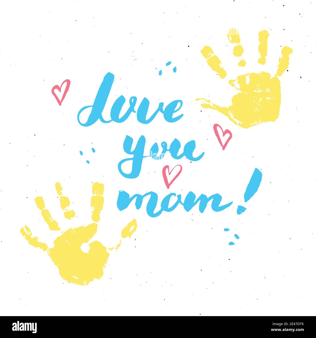 Love you, mom! Calligraphy handwritten lettering sign, Mother's Day ...
