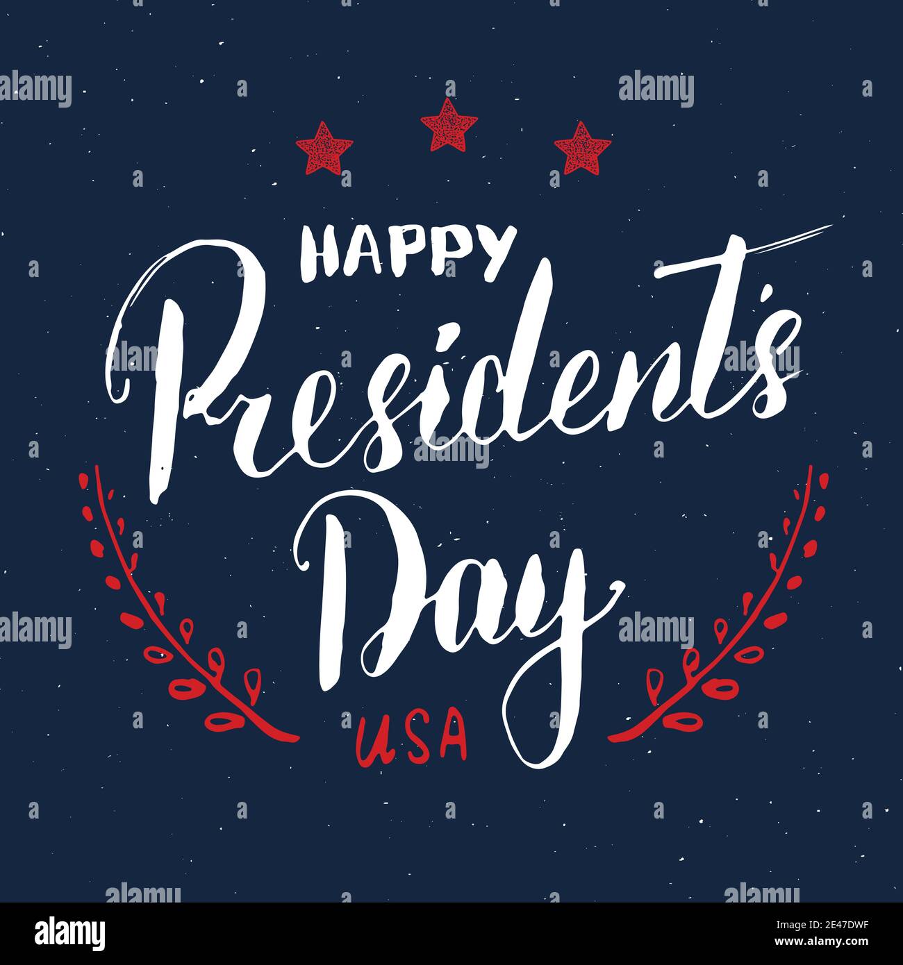 Happy President's Day Vintage USA greeting card, United States of ...