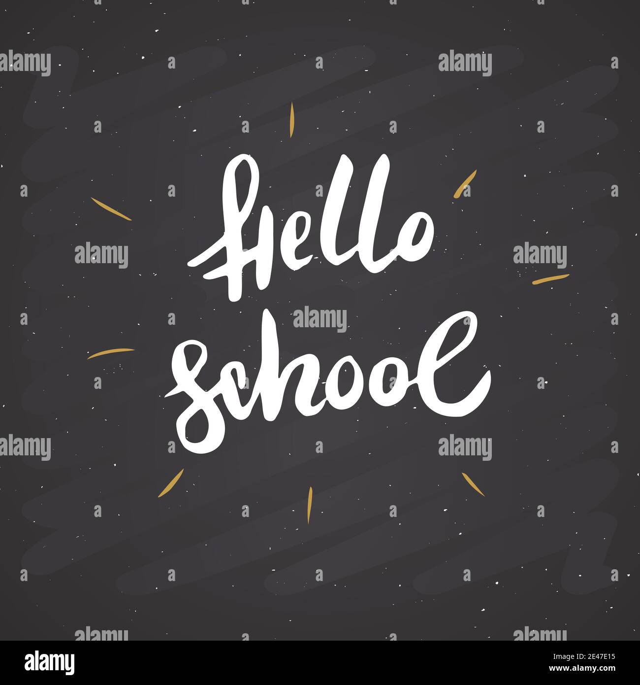 Back to School Calligraphic Lettering. Calligraphy Lettering with ...