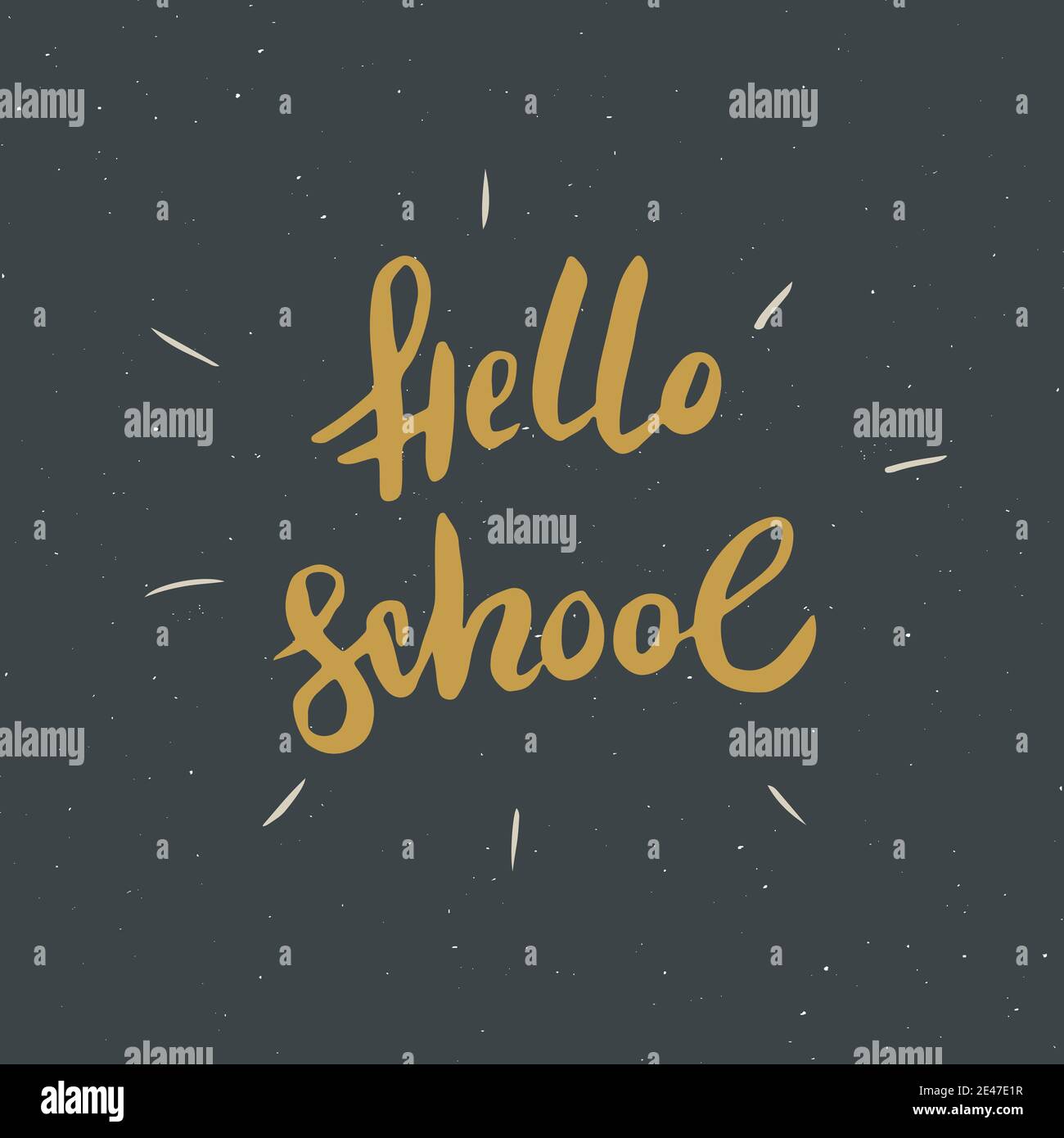 Back to School Calligraphic Lettering. Calligraphy Lettering with ...