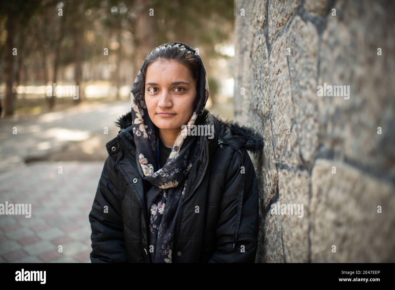 Kabul, Afghanistan. 19th Jan, 2021. Hila Aschna stands on the ...
