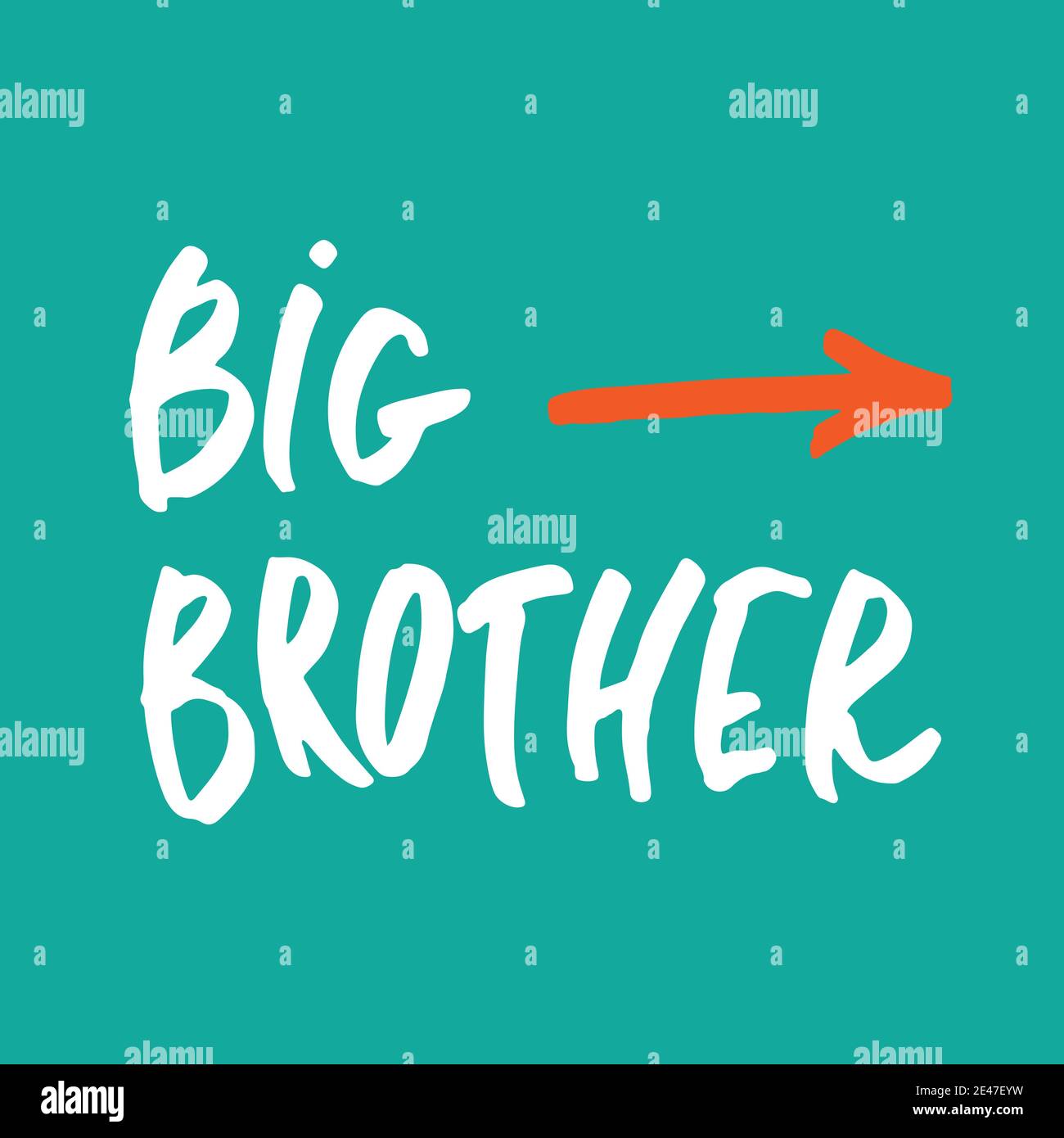Big brother, Calligraphic Lettering sign, child nursery printable ...