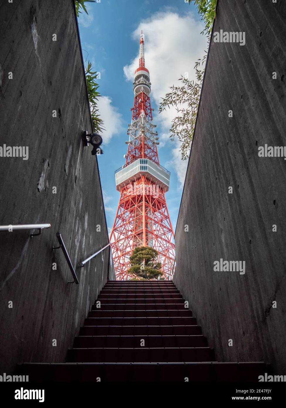 Tokyo tower stairs hi-res stock photography and images - Alamy