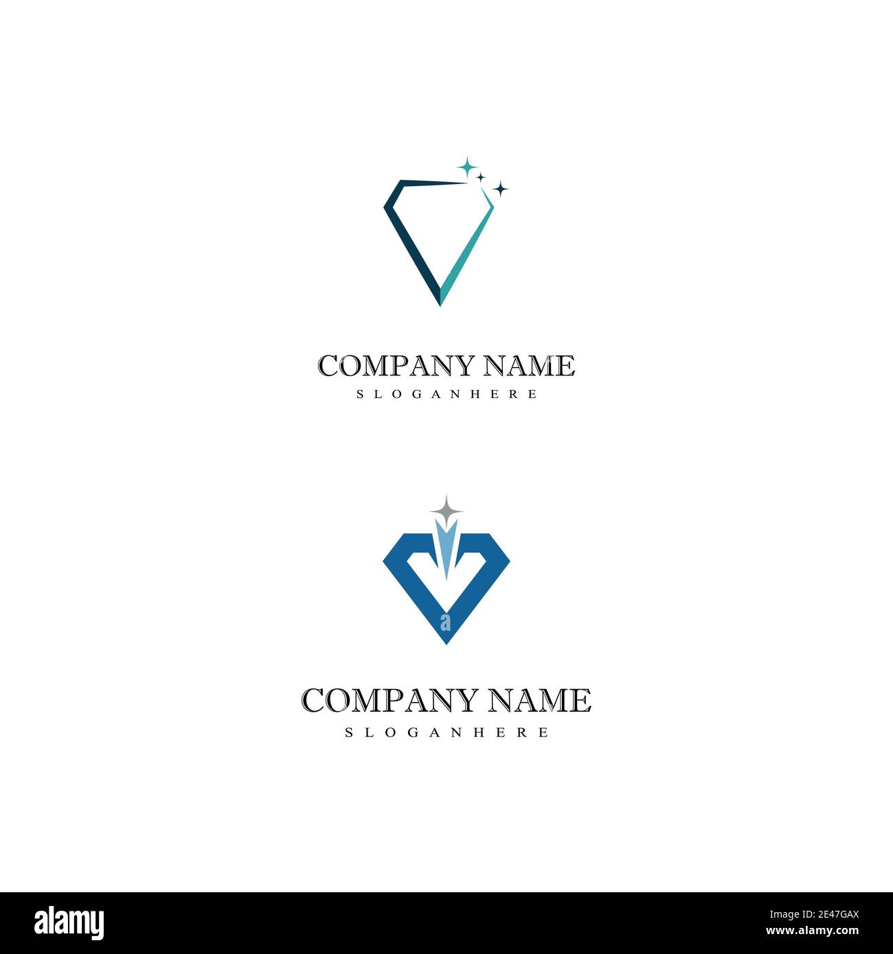 Diamond Logo Template vector symbol nature Stock Vector Image & Art - Alamy