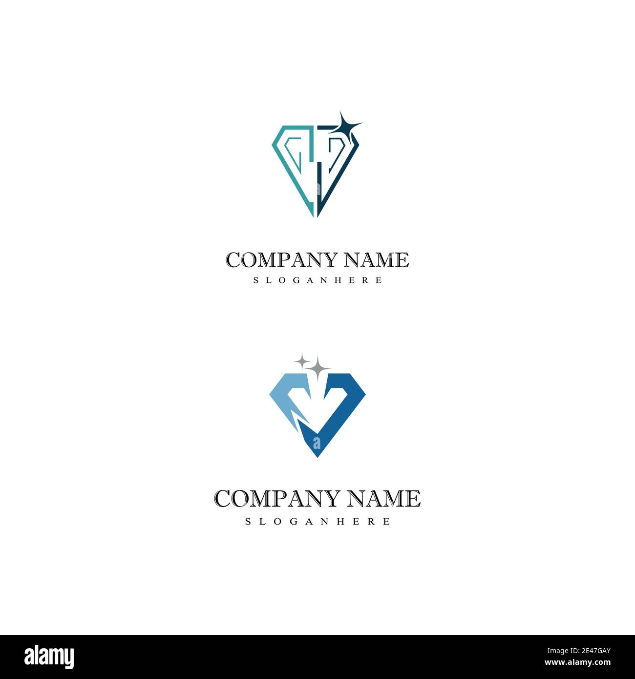Diamond Logo Template vector symbol nature Stock Vector Image & Art - Alamy