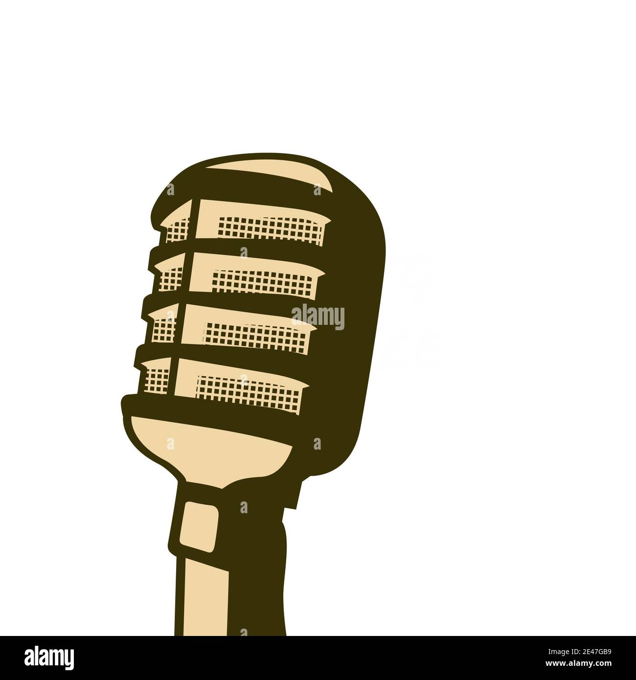 Cartoon microphone Cut Out Stock Images & Pictures - Alamy