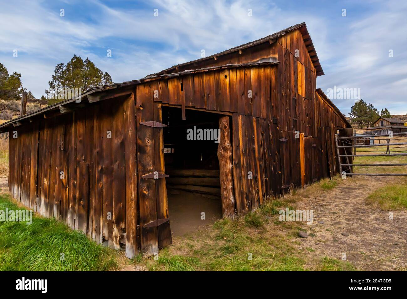 Building at the Riddle Brothers Ranch on Steens Mountain is preserved ...