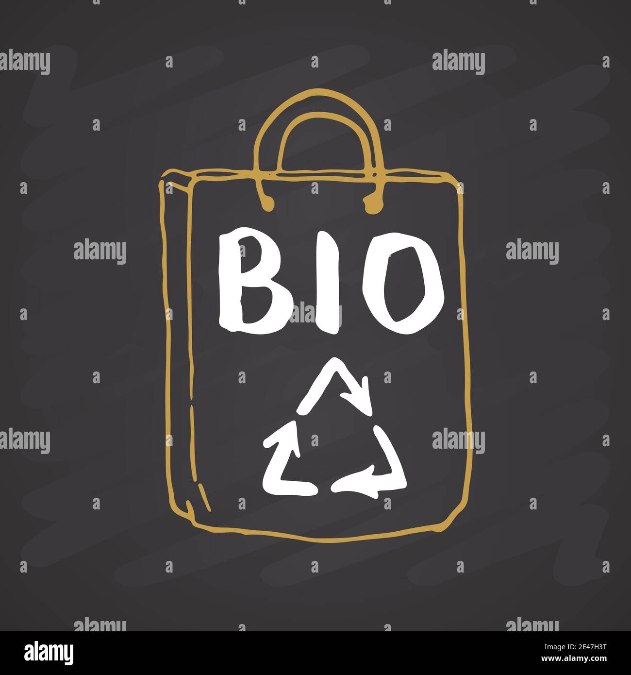 Bio Lettering label. Calligraphic Hand Drawn eco friendly sketch doodle ...