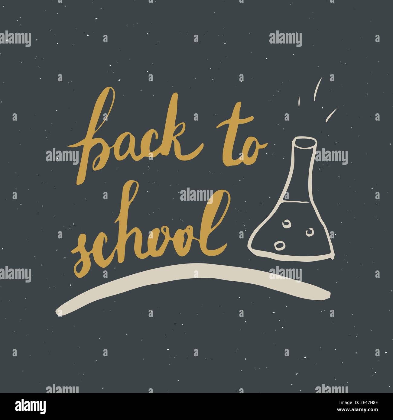 Back to School Calligraphic Lettering. Calligraphy Lettering with ...